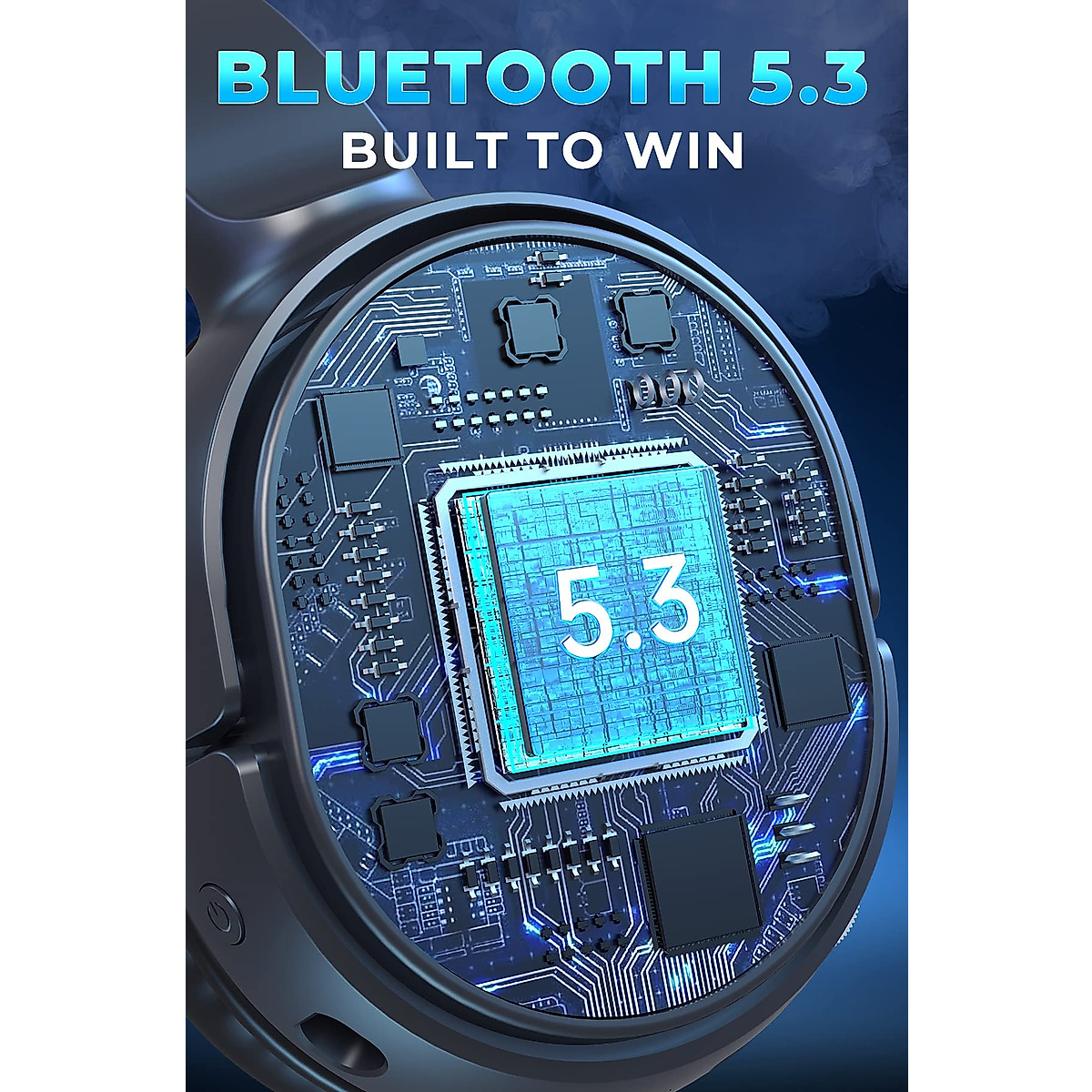 Gvyugke Wireless Gaming Headphones for PS5/PS4/PC/Nintendo Switch/Mac, 2.4GHz, Bluetooth 5.2 Gaming Headset with Mic for Mobile Device, Noise Canceling, Bass Surround, 50mm Driver,40H Battery