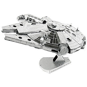 Metal Earth Set of 5 3D Laser Cut Star Wars Models: X-Wing, TIE Fighter, Imperial Star Destroyer, Darth Vader's TIE Fighter and Millennium Falcon
