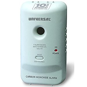 Universal Security Instruments 10 Year Tamper Proof Permanent Power Sealed Battery Carbon Monoxide Smart Alarm, Model MC304SB , White