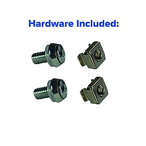 Rack Mount Server Network PDU Power Strip, 8 Outlets, 12 ft. Cord, 15A, 1U Rack-Mount Metal Slim Design