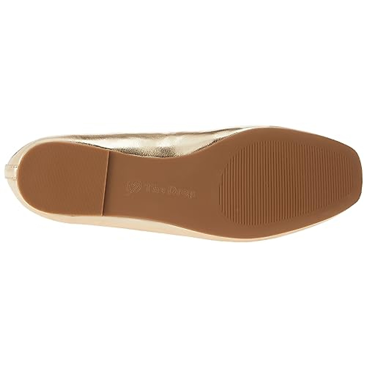 The Drop Women's Pepper Ballet Flat with Bow, Gold, 5