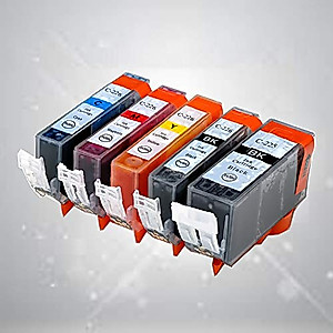 4Benefit (Set of 5) Compatible PGI-225 CLI-226 Ink Cartridge PGI225 CLI226 (PGBK + Black + Cyan + Magenta + Yellow) Used for PIXMA MG5220 MG6220 MG5320 MG6120 MX882 MG8220 MX895 MX882 Inkjet Printer