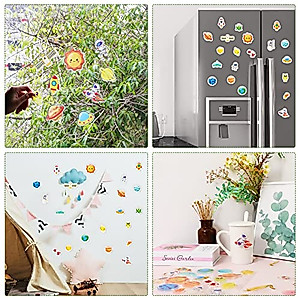 20 PCS Outer Space Thick Gel Clings Galaxy Window Gel Clings Decals Stickers for Kids Toddlers and Adults Home Airplane Classroom Nursery Outer Space Party Supplies Decorations Removable and Reusable