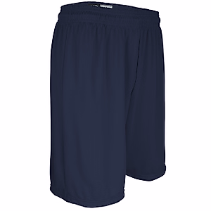 Game Gear PT-4779-CB Men's 9" Performance Tech Cross Training Short w/Drawcord (Large, Navy)