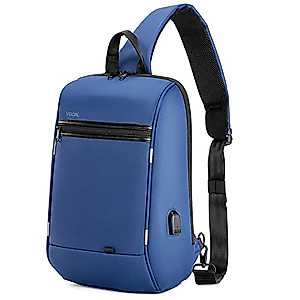 VGOAL Sling Backpack Men'S Chest Bag Shoulder Crossbody Sling Backpack for Men with USB Charging Port