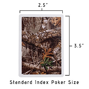 Brybelly Realtree Camouflage Playing Card Deck|Premium Woodland Standard Poker Size Camo Playing Cards|Woodland