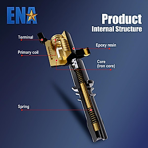 ENA Set of 8 Brown Boot Ignition Coil Pack Compatible with Ford Lincoln Mustang F150 F250 F350 F450 F550 F650 F750 F53 F59 Expedition Explorer Lobo Navigator 4.6 5.4 6.8 Replacement for C1659 DG521