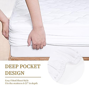 Bundle Safe and Sound Waterproof Quilted Mattress Pad + Waterproof Mattress Pad