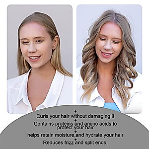 Heatless Curlers, Heatless Curling Rod Headband No Heat Hair Curlers to Sleep in with Hair Clips and Scrunchie, Sleeping Curls Silk Ribbon Hair Rollers (Black Velvet)