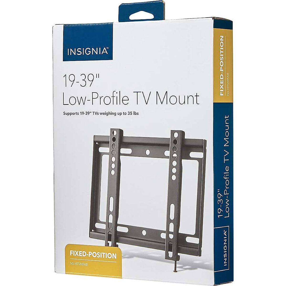 Insignia - Fixed TV Wall Mount for Most 19" - 39" TVs - Black