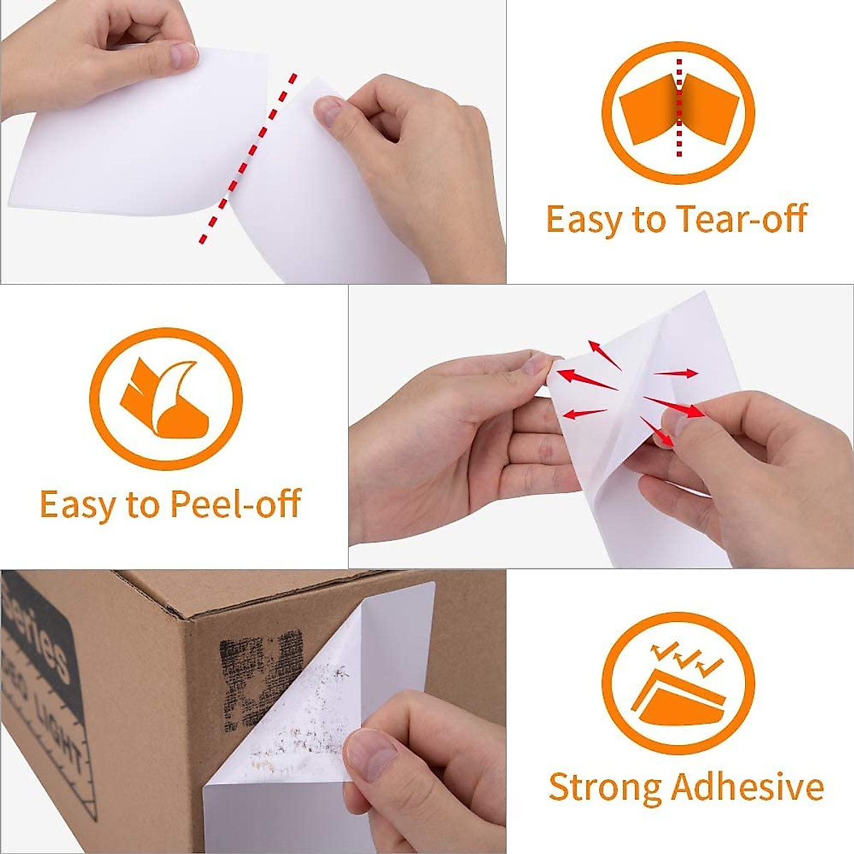Phomemo Shipping Labels, 4x6 Thermal Labels, Compatible with USPS, Shopify, Amazon, Etsy, Ebay, DHL, UPS, FedEx, 500pcs/pack