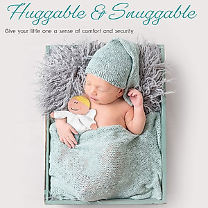 The Angel Gift Angel Lovey Baby Security Blanket, Unisex Newborn Gift, Soft Lovey for Babies - Courage, Boy