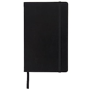 C.R. Gibson Black Bonded Leather Journal, 5'' x 8.2''