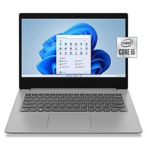 NewLenovo Ideapad 3i 14" Non-Touch FHD Laptop PC for Student Business, Intel Core i5, 8GB RAM, 512GB SSD, Webcam, WiFi, Bluetooth, 9Hrs Battery Life, Win11 H, Platinum Grey, AimCare Support
