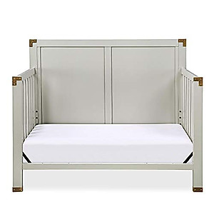 Baby Relax Mile 5-in-1 Convertible Crib, Soft Gray