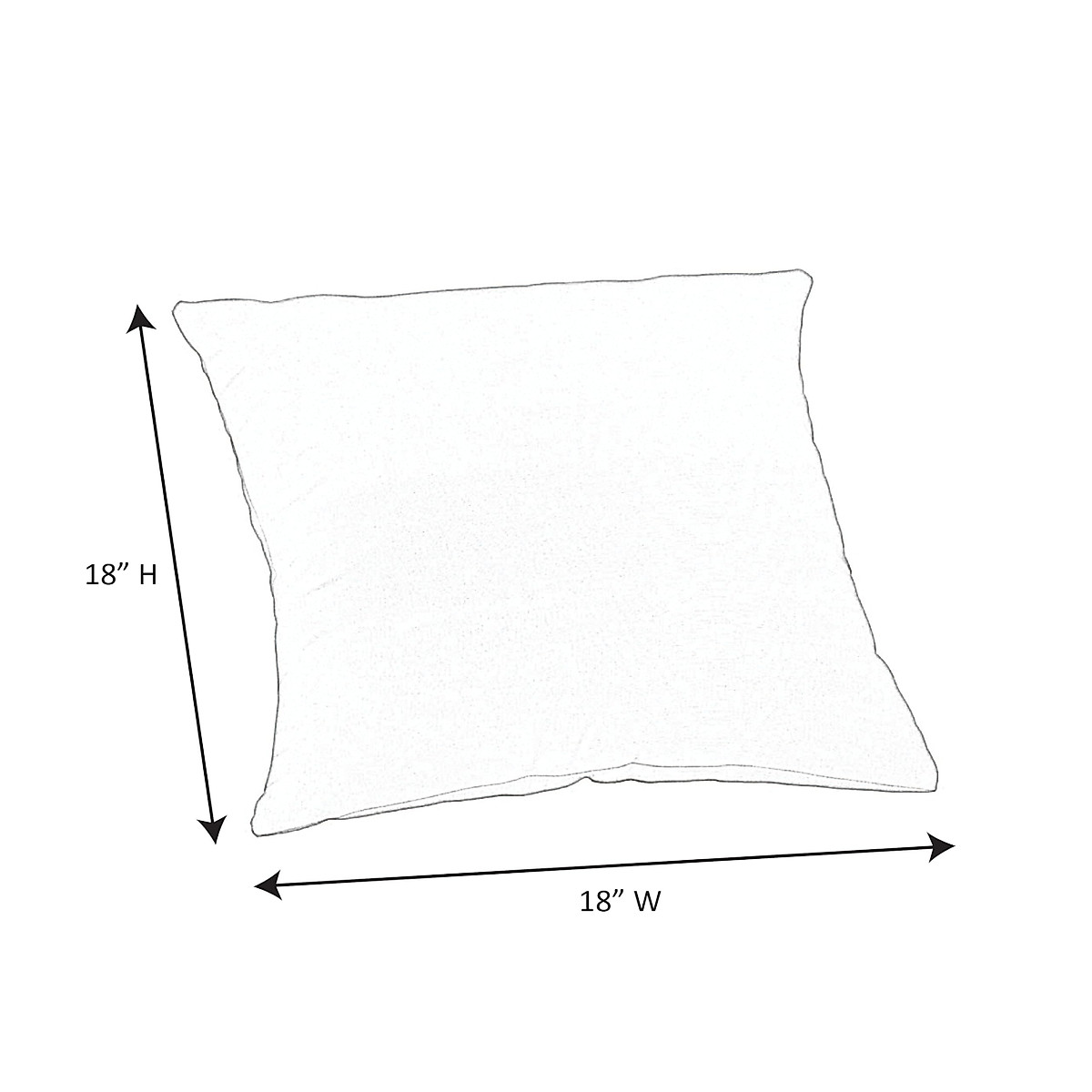 Naturesroom Sunbrella Outdoor Pillows for Patio Furniture - 18" W x 18" L x 6" Thick, Waterproof Throw Pillow with Comfort, Style & Durability Designed for Outdoor Living - Made in The USA