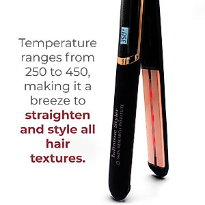 Skin Research Institute Infrarose Styler, Hair Iron, 1 Count, Tourmaline, Hair Styling, Shine Enhancing, Curling