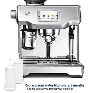 Ouxunus Filter - Replacement Water Filter Compatible with Breville Sage Claro Swiss For Oracle, Barista & Bambino - Compare to Part #BES008WHT0NUC1.(Pack of 2) (2) (2)