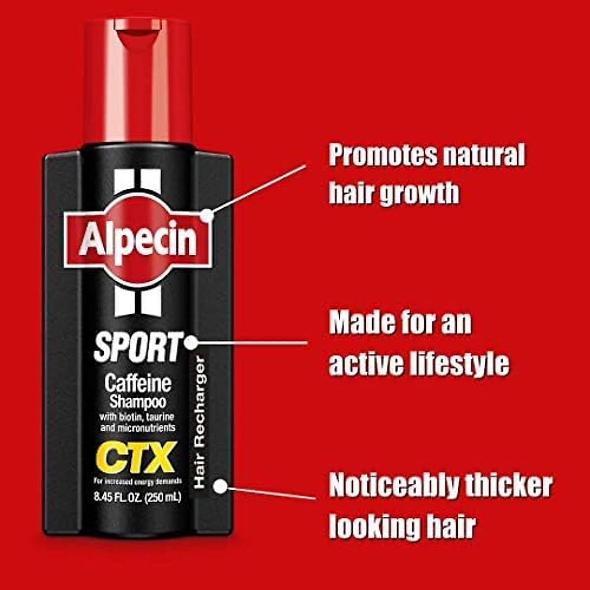 Alpecin Caffeine Shampoo CTX Sport - Energy Formula For Athletes 1 BOTTLE