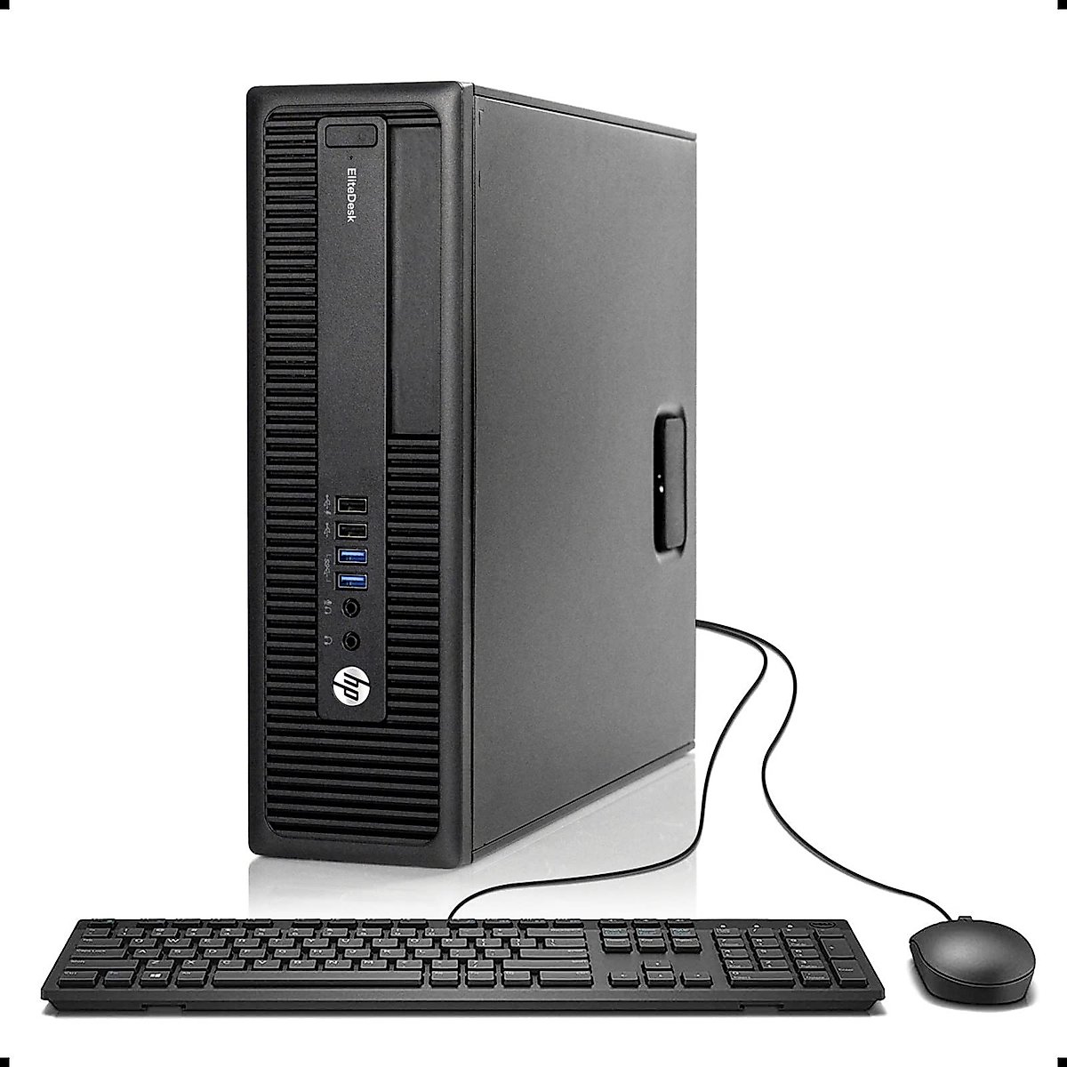HP EliteDesk 800 G2 Small Form Factor High Performance Desktop PC, Intel Quad Core i5-6500 3.2GHz, 32G DDR4, 1T SSD, WiFi, BT, DP, VGA, Windows 10 Pro 64 Language Supports En/Sp/Fr (Renewed)