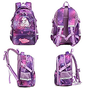 MOHCO Kids Backpack 16 in School Bookbag with Insulated Lunch Box Pencil Case Lightweight Student Bookbag for Girls and Boys