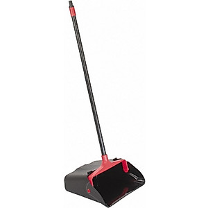 PRO SOURCE Commercial Upright Plastic-Body Dustpan with Wheels