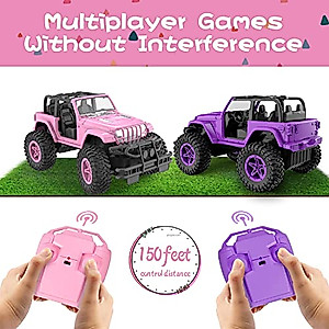 NQD Remote Control Car RC Racing Cars 1:16 Scale, 80 Min Play, 2.4Ghz Off Road Trucks with Storage Case, All Terrain Toys Gifts for 3-Year-Old Girls.
