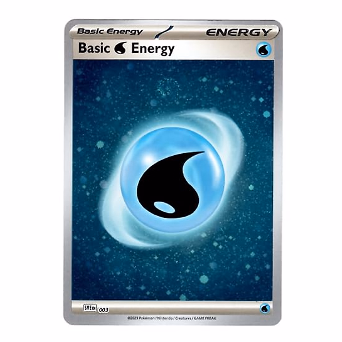 Pokemon - Water Energy Card SVE 003 - Pokemon 151 - Cosmic Holo Foil