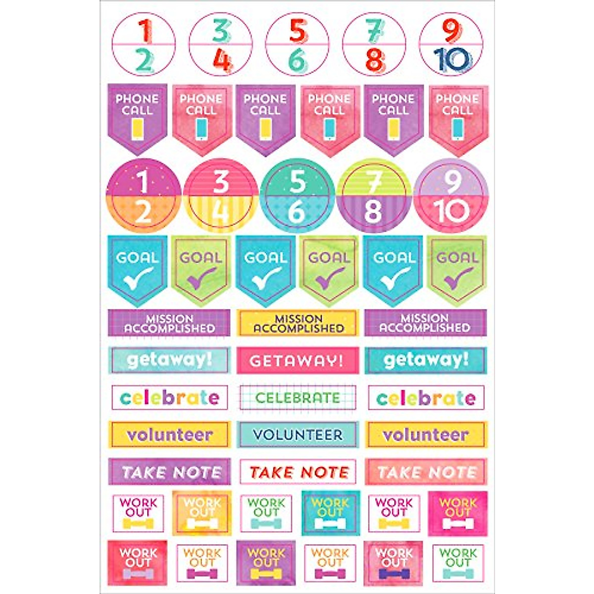 Student Planner Stickers (Set of 575 Stickers)