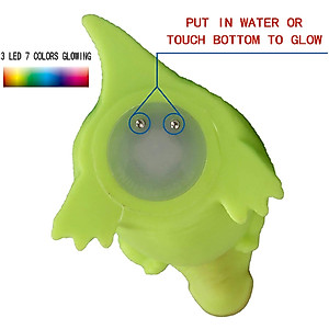 JOYIN 6 Pieces Pre-Filled Easter Eggs with Floating Dinosaur Bath Toys Luminous Easter Egg Hunt Easter Theme Party Favors