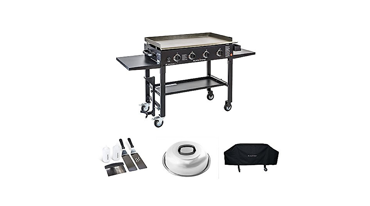 Blackstone 36-Inch Outdoor Gas Grill & Griddle Starter Bundle ...