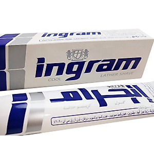 Ingram Cool Lather Shave Cream Tube 60 gm Men Toiletries Smoothing Shaving Skin (1 Pack / 60 gm)