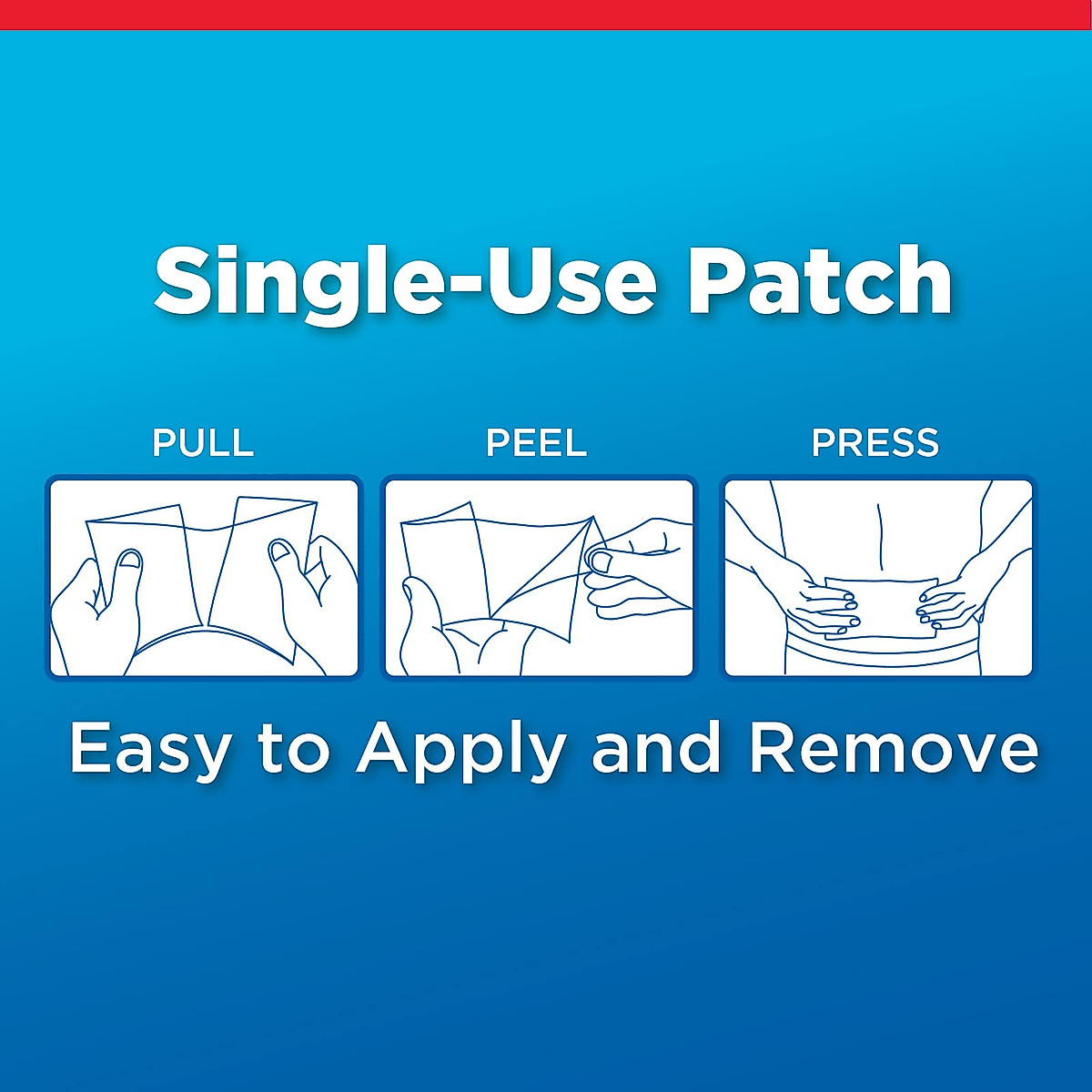 Amazon Basic Care Medicated Cold Hot 5% Menthol Patch, 7.87” x 3.93”, 15-Count Box (Previously HealthWise)