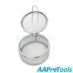 AAProTools Micro Mesh Tray with Lid, Stainless Steel, 85 mm x 35 mm