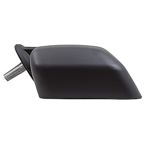 Replacement Passenger Manual Side View Mirror Textured Compatible with 2007-2017 Wrangler 2018 Wrangler JK 68081250AA