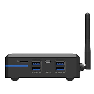 AZULLE Byte4 Pro Mini Desktop Computer with PoE Module, Intel Celeron J4125 2GHz, 4GB RAM, 64GB SSD, Windows 10 Pro, Free Upgrade to Windows 11