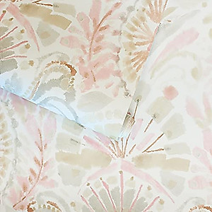 Tempaper Pink Bohemia Damask Removable Peel and Stick Boho Wallpaper, 20.5 in X 16.5 ft, Made in the USA