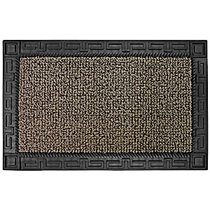CLEAN MACHINE 10376918 Astroturf Dirt Trapper Doormat, 22.25" x 35.25", Omega Earth Taupe