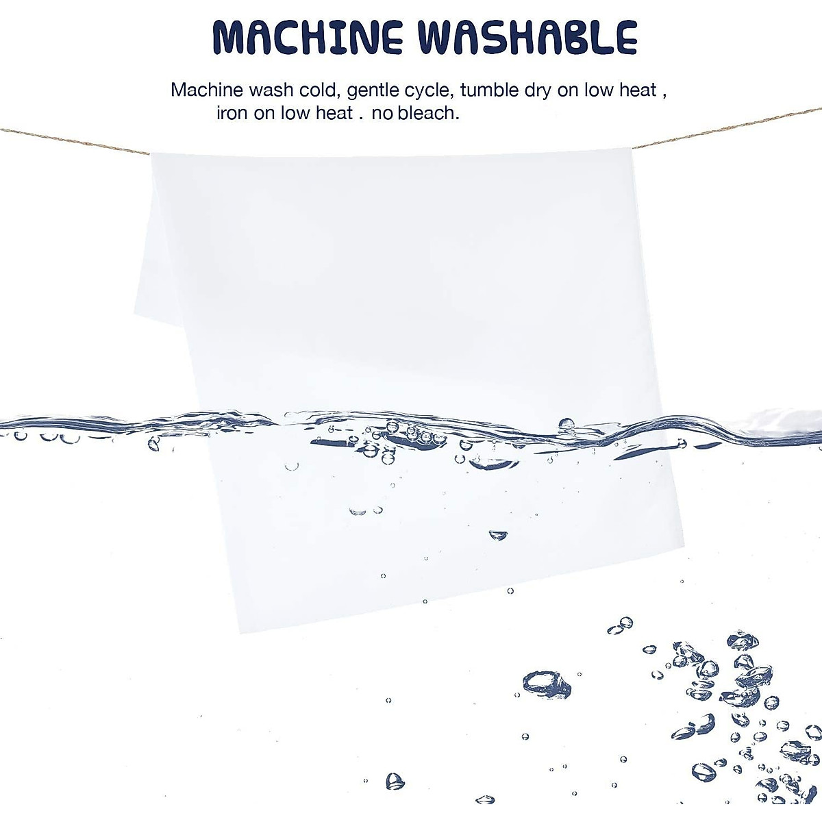 Youth Pillowcase 16" x 22" Size Pack of 2 Pieces Kids Travel Pillow Cover Zipper Closure 500 Thread Count 100% Egyptian Cotton & Hypoallergenic Fits Pillows Sized 12x16, 13x18 or 14x19 White