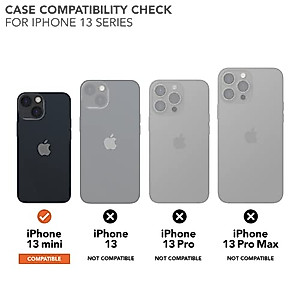 Rokform - iPhone 13 Mini Case, Crystal Series, Dual Magnet Plus MagSafe Compatible, Slim Magnetic Clear Apple Case, iPhone Cover with RokLock Twist Lock, Drop Tested Armor (Clear)