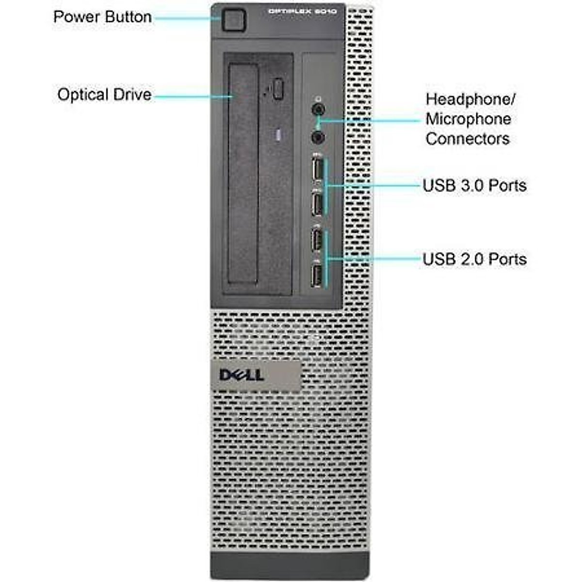 Dell Optiplex 7010 SFF Premium Business Desktop PC, Intel Core i7 Processor, 8GB DDR3 RAM, 500GB HDD, DVD/-RW, Radeon 7470 Graphics, Windows 10 (Renewed)