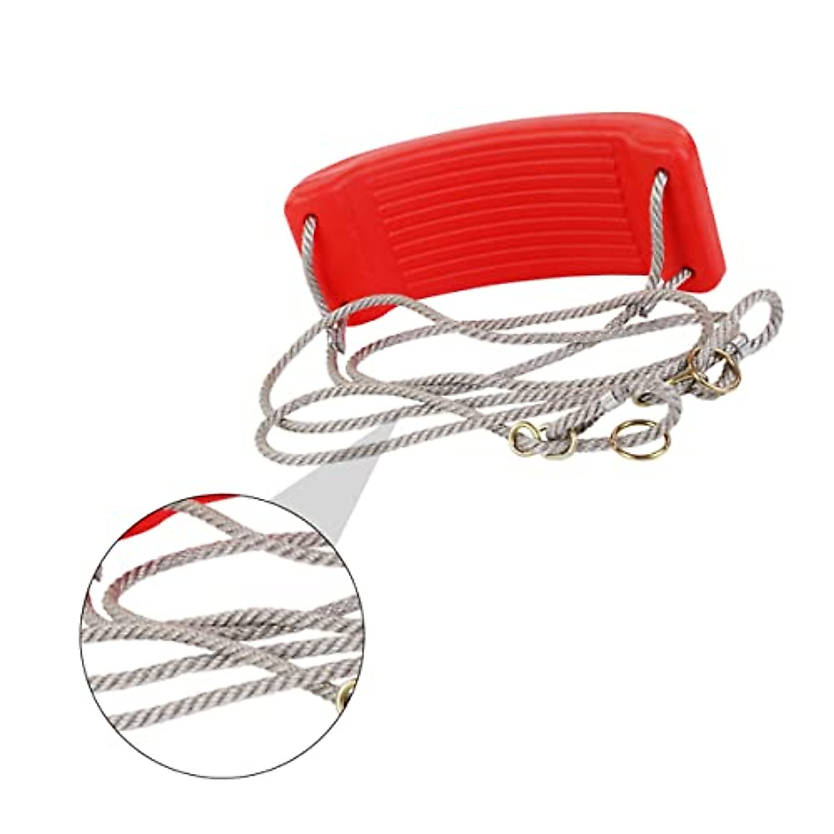 SAFIGLE 1pc Children's Curved Swing Playground Swing Set Toddler Swing Hanging Chair Stand Wobble Seat Outdoor Swings Outdoor Seating Kids Swing Chair Indoor Outdoor Swing Nylon Rope Swing