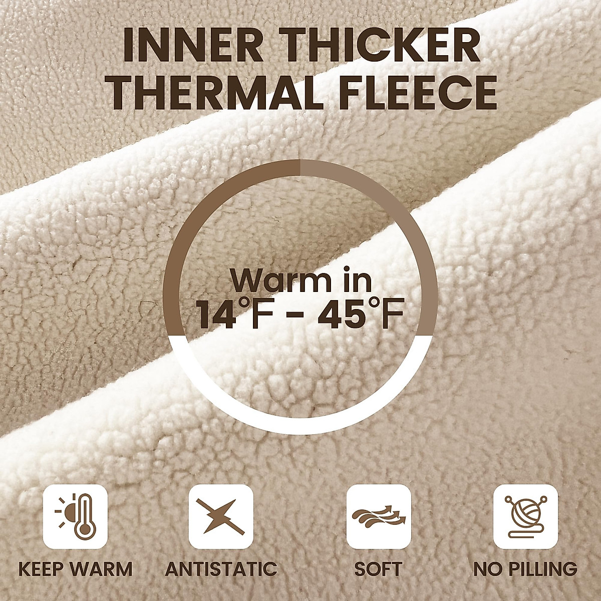 CAMPSNAIL Fleece Lined Sweatpants Women - Joggers for Women with Pockets High Waisted Thermal Winter Warm Pants for Snow