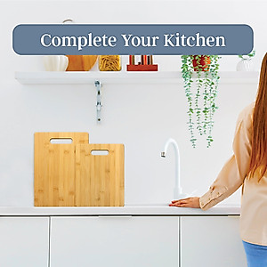 Totally Bamboo 2-Piece Bamboo Cutting Board Set, Brown