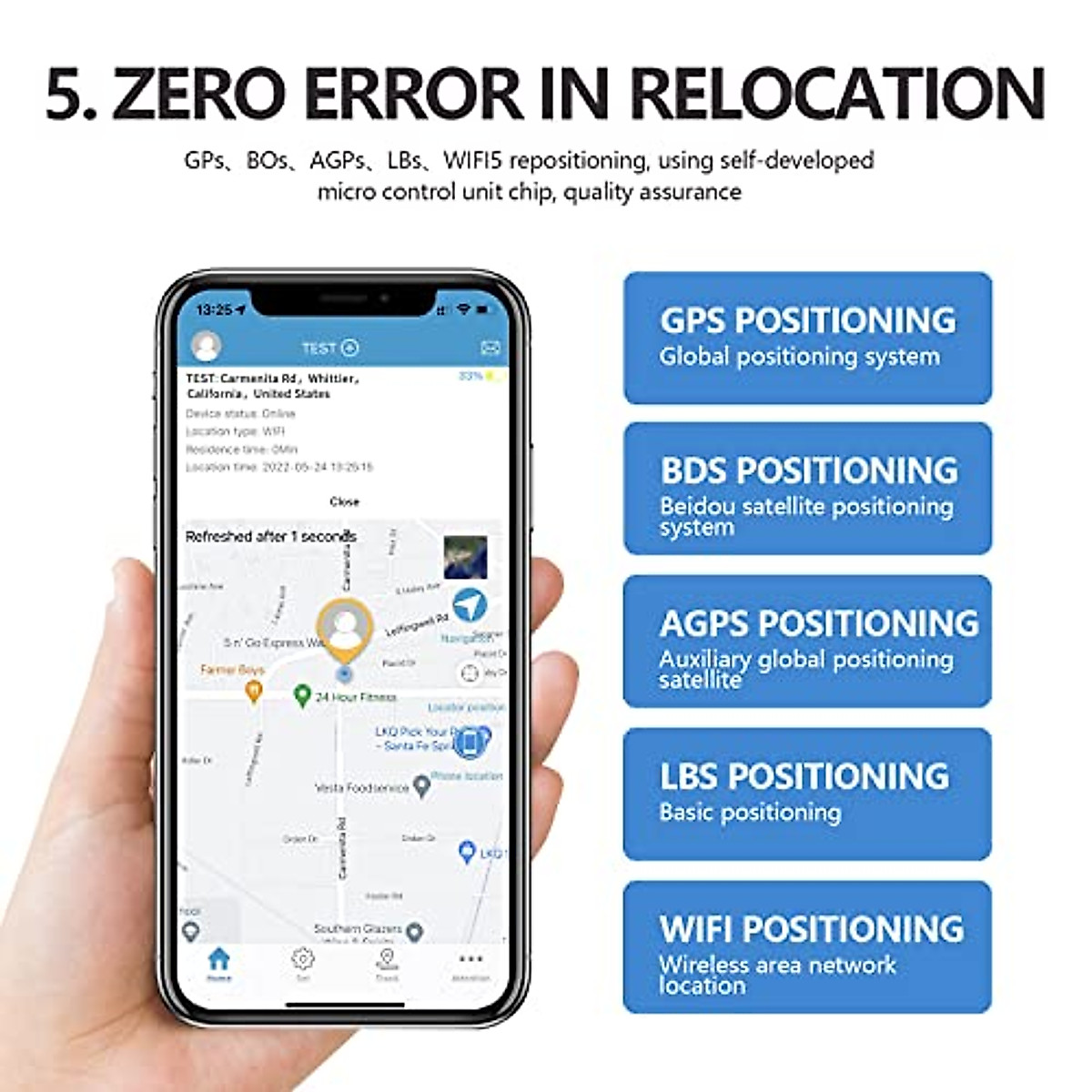 LeonardCreek Pet GPS Tracker for Dogs, Tracking Dog Collar Device, GPS Activity Monitor for Cats, Unlimited Range & Waterproof Tracker for Dogs, GPS Locator for Pets, Pet Activity Tracker (White)