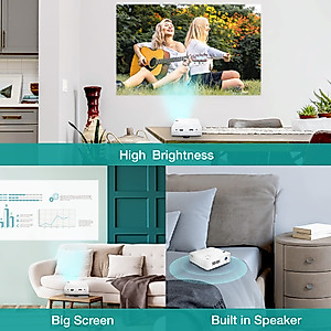 Outdoor Ultra Portable Pico Projector EZCast Beam J2 | WiFi Projector, Includes Tripod & Bag, Battery for 5hrs on a Playtime, DLP, 300 ANSI, 100" Displays, Compatible w/ HDMI, USB, iPhone, TV Stick