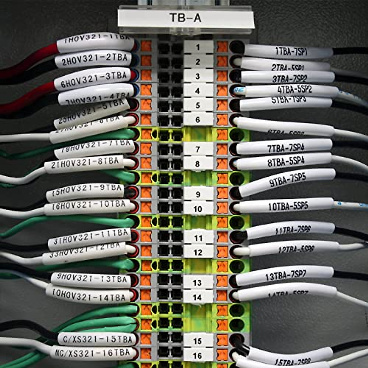 NineLeaf Black on White Heat Shrink Tubes Label Tape Compatible for Brother HSe-241 HSe241 HS241 HS-241 use for P-Touch PT300 ST1150 PT1750 Label Maker - 17.7mm (0.69inch) x 1.5m (4.92ft)