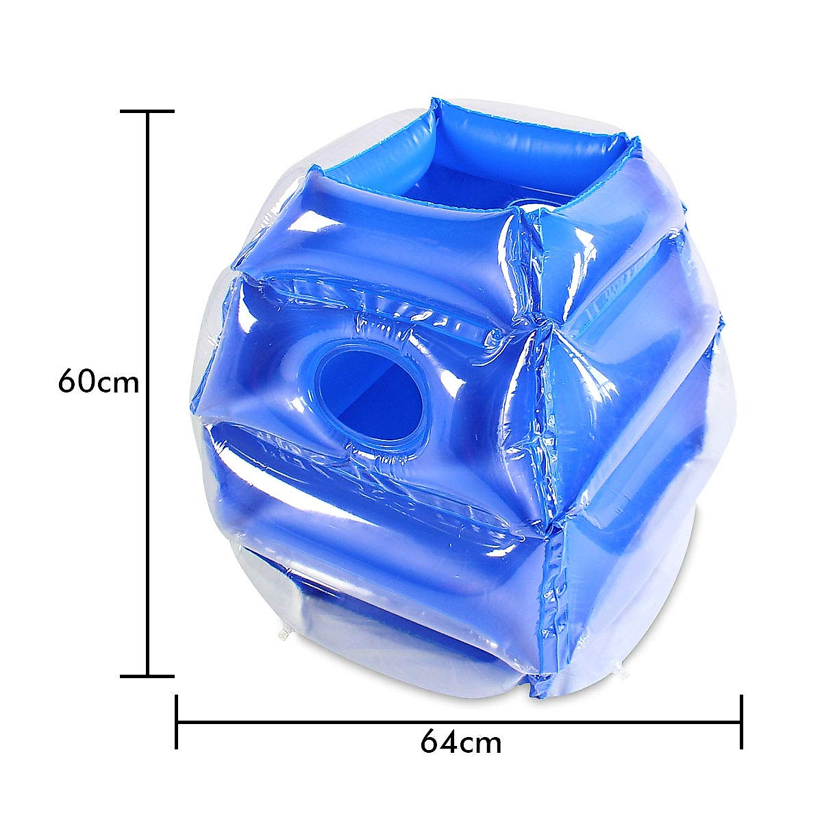 SUNSHINEMALL 1 PC Sumo Ball for Adult, Inflatable Body Bubble Ball Sumo Bumper Bopper Toys, for Kids Yard Human Bubble Ball Hamster Ball (36", Red Pure Blue)