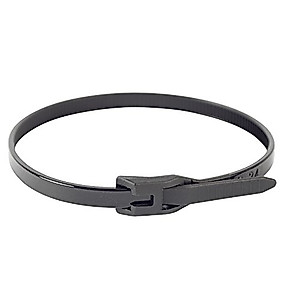 SecuriTie CTCH8-60100UVB Low-Profile Cable Ties, 8 Inch., 60 Lbs. Tensile Strength, Wire & Cord Management / Industrial / Household Use, Nylon Zip Tie, 100 Pk, UV Black