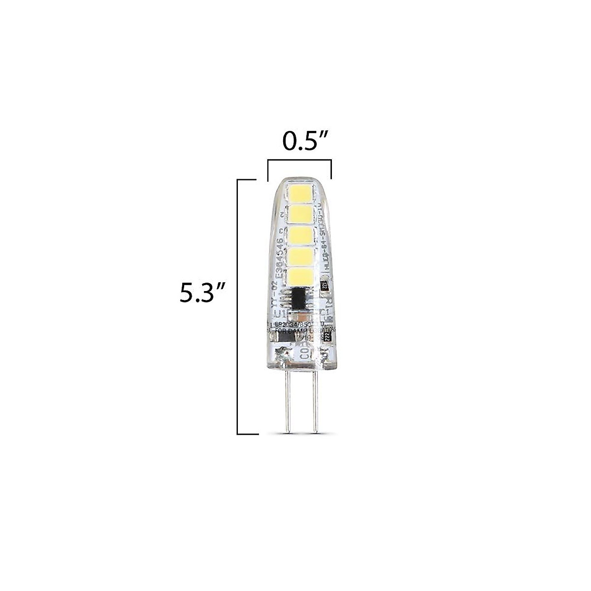 Feit Electric LED Capsule Specialty Light Bulb, 20W Equivalent, Dimmable, G4 Base, 3000K Warm White, 170 Lumens, Desk Lamp Light Bulbs with 10,000-Hour Lifetime, BP20G4/830/LED/6, 6-Pack